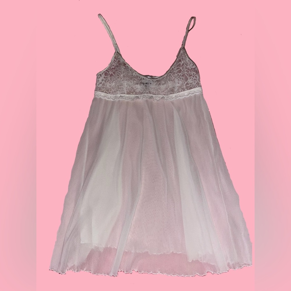 Victoria’s Secret Vintage White Sheer Teddy - Gem